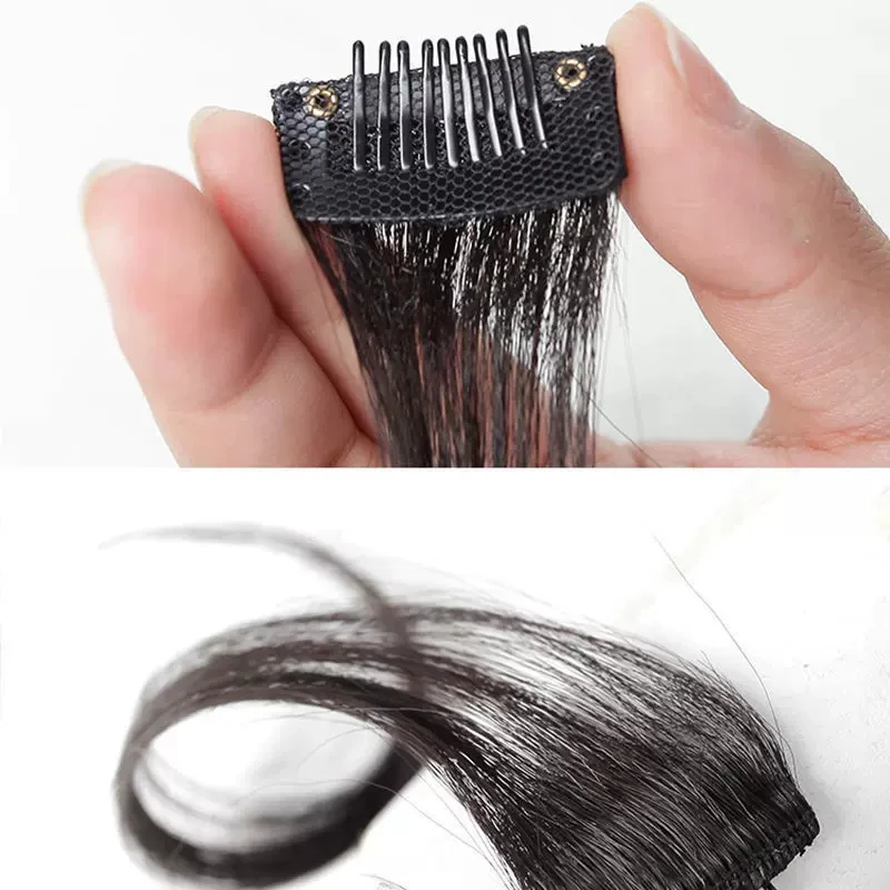 Synthetic clip on fringe hair bangs (Brand - Buqi) - Hair.lk