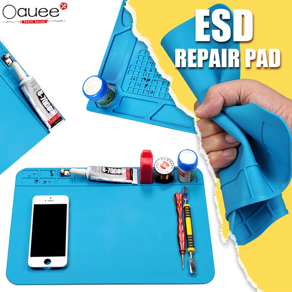 Esd Heat Insulation Soldering Mat Job Tools Computer Phone Repair Tool ...