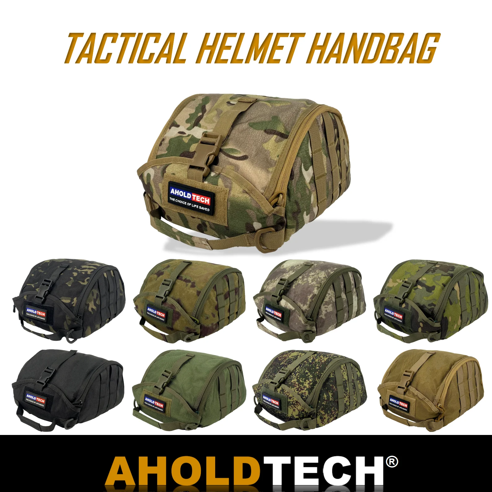 Aholdtech-Genuine-Tactical-Helmet-Storage-Bag-for-Carrying-Fast-MICH ...