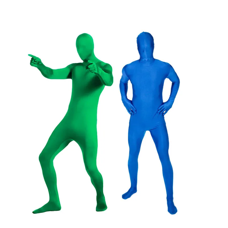 All-in-one Green Screen Body Suit Men Full Body Green/Bule Color ...