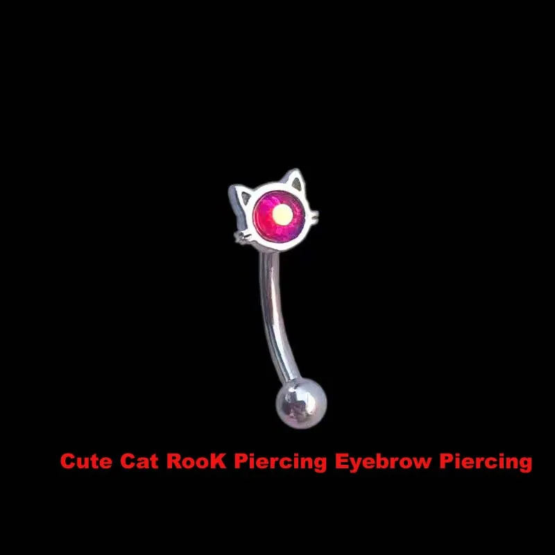 1PC-2023-New-Cute-Cat-Curved-Rook-Piercing-Stainless-Steel-Eyebrow ...