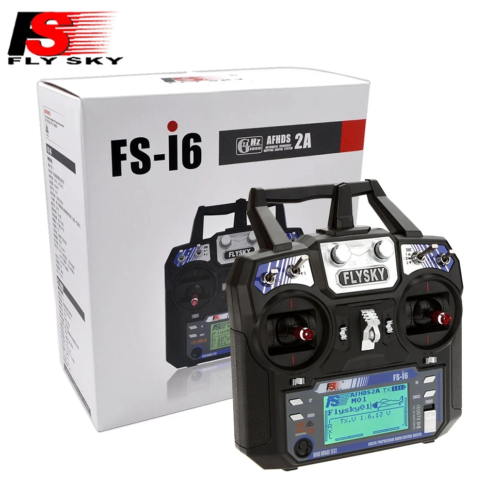 FLYSKY FS i6 I6 2.4G 6CH AFHDS 2A 라디오 송신기 IA6 IA6B X6B 수신기, RC 비행기 헬리콥터 ...