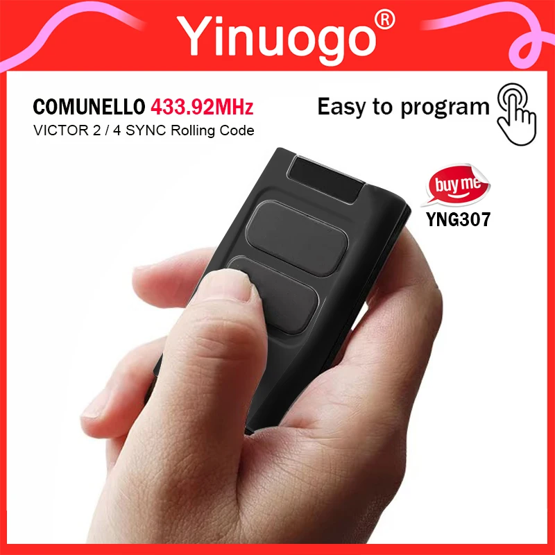 COMUNELLO Automation Gate Remote Control 433.92MHz Rolling Code ...