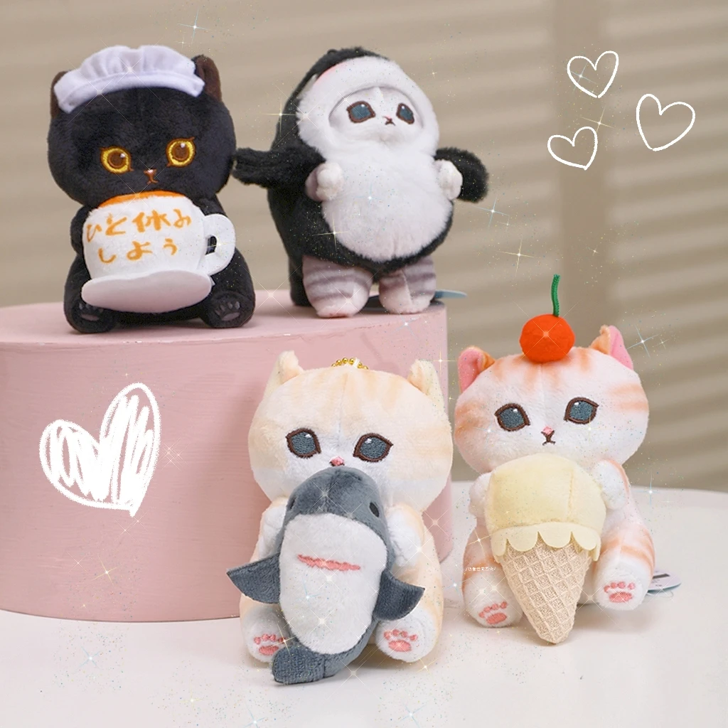 Shark Cat Fried Shrimp Plush | Stuffed Kawaii Keychain | Stuffed Cats ...