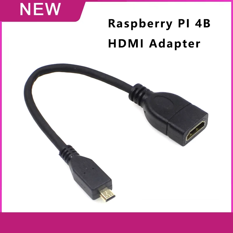 Raspberry-Pi-4B-Micro-HDMI-Cable-Transmission-Line-4K-60Hz-to-HDMI ...