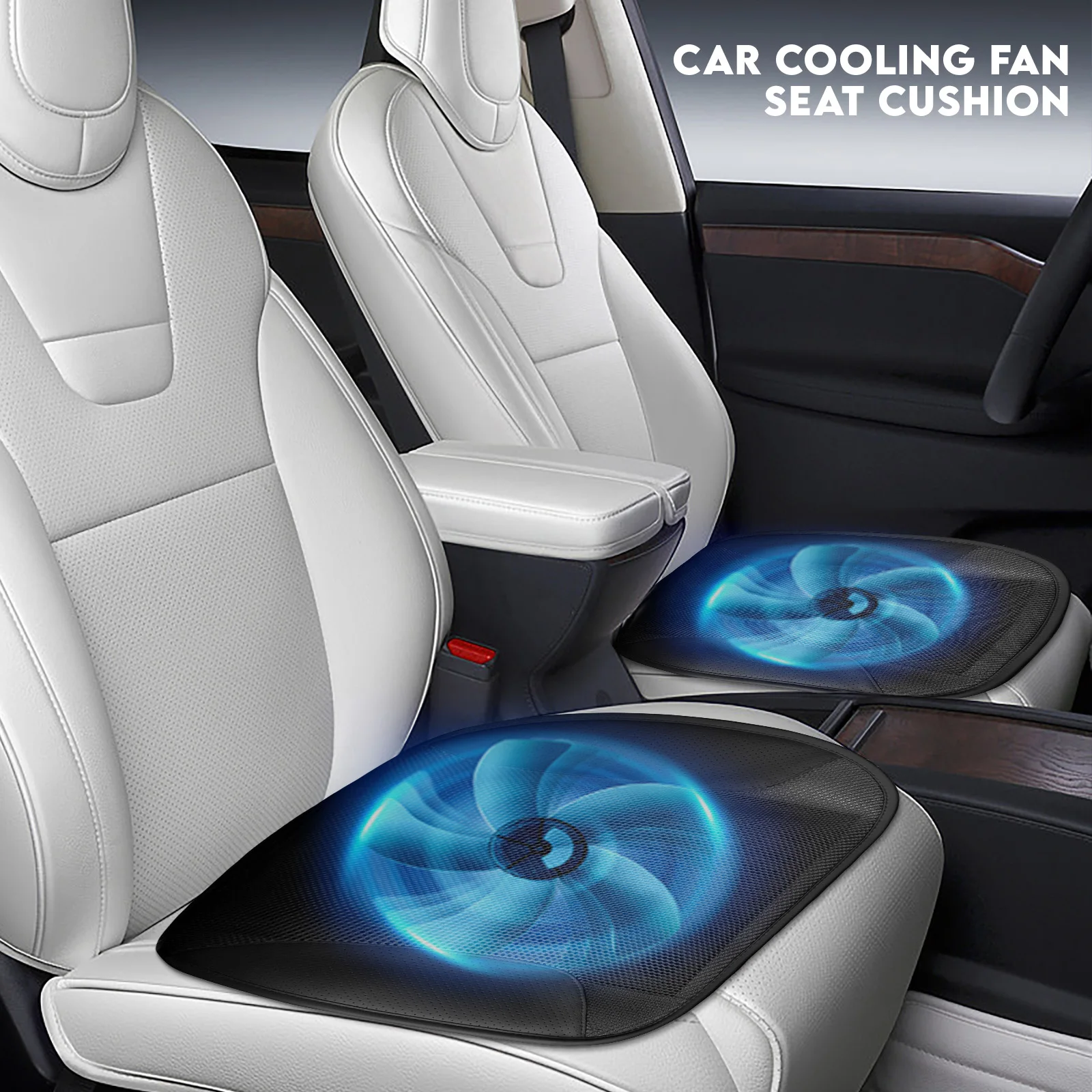 Universal Cooling Car Air Ventilated Fan Cushion Car Seat Pad ...