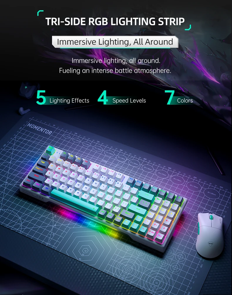 Machneike K500 Pro Gasket Mounted Hot-swap Wireless Mechanical Keyboard ...