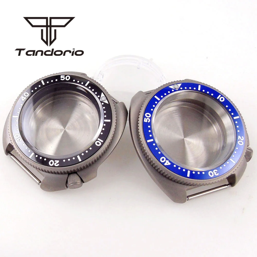 44mm Titanium 200M Dive Watch Case Sapphire Glass Ceramic Rotating ...