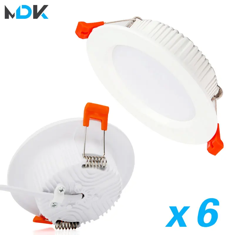 6Pcs AC220V LED Downlight Thick Aluminum 5W 7W 9W 12W 15W 18W 110V ...