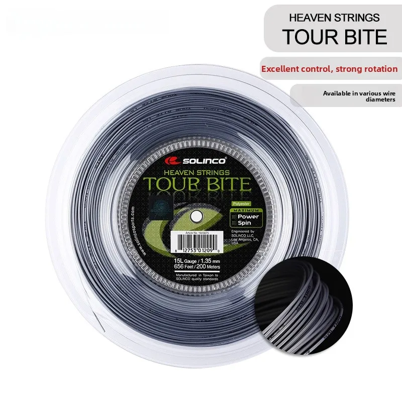 Solinco Polyester Tennis Strings Tour Bite Durable Elastic Sports Fitn ...