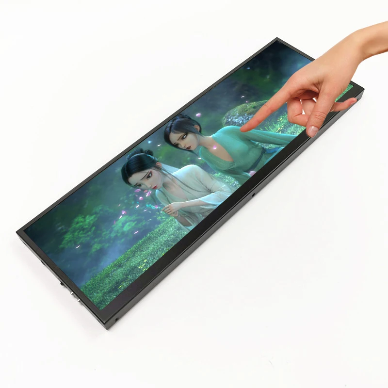 12.7-inch metal case bar touch LCD monitor 2880x864 IPS panel For ...