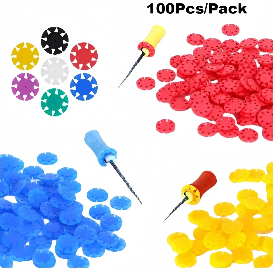 100pcs/Pack Dental Root Canal File Counting Sheets Endo Files Counters ...