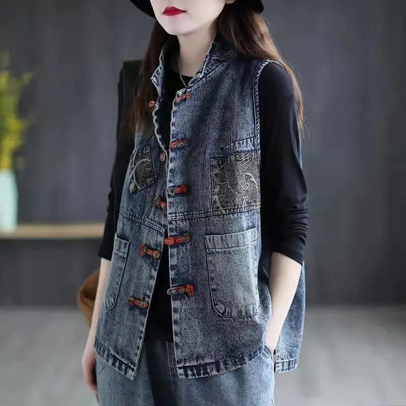 Korean Denim Vest Women Summer | Summer Vest Korea Women | Korean ...