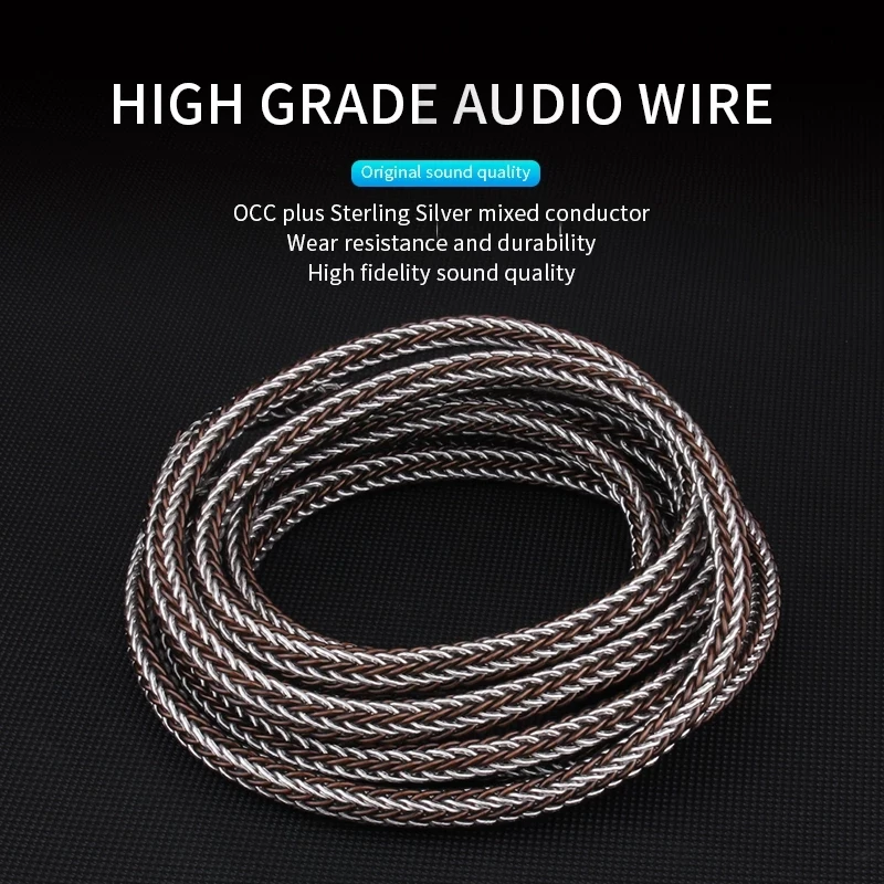 Audio-Speaker-Wire-OCC-Copper-Sterling-Silver-Mix-Braid-Amplifier-Bulk ...