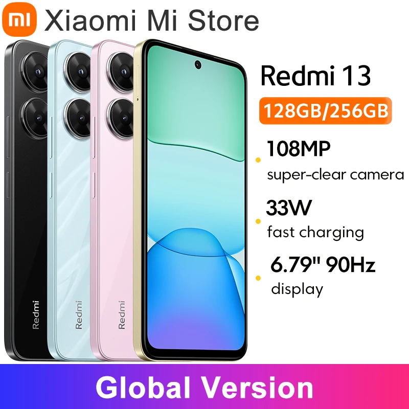 Global-Version-Xiaomi-Redmi-13-Smartphone-108MP-super-clear-camera ...