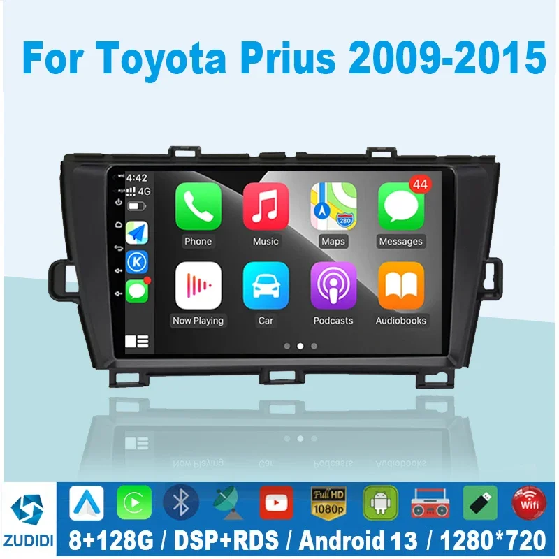 2-din-Car-Multimedia-video-Player-Android-Radio-For-Toyota-Prius-XW30 ...