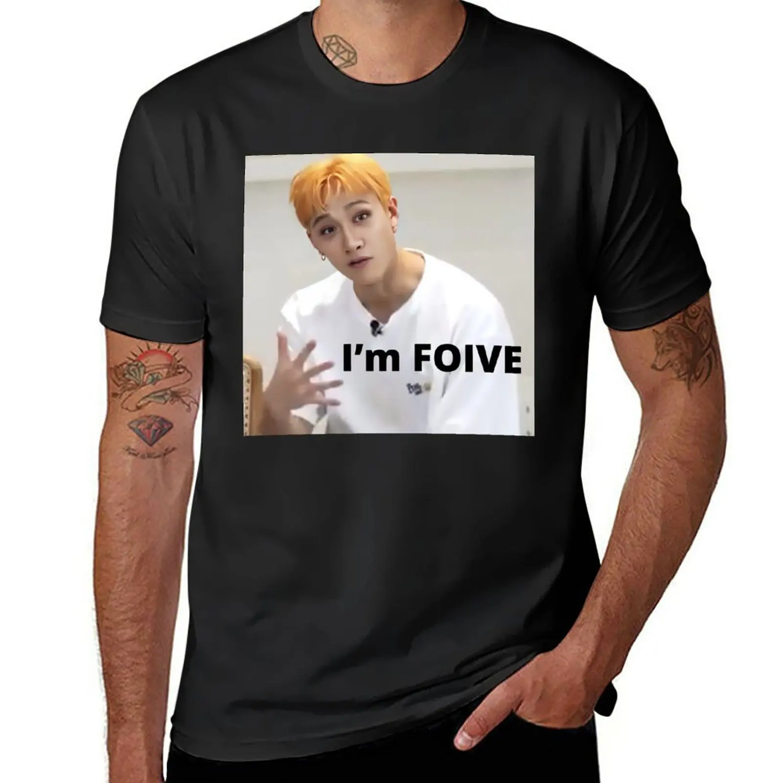Camiseta-I-m-foive-bangchan-para-hombre-Camiseta-corta-ropa-de-verano ...