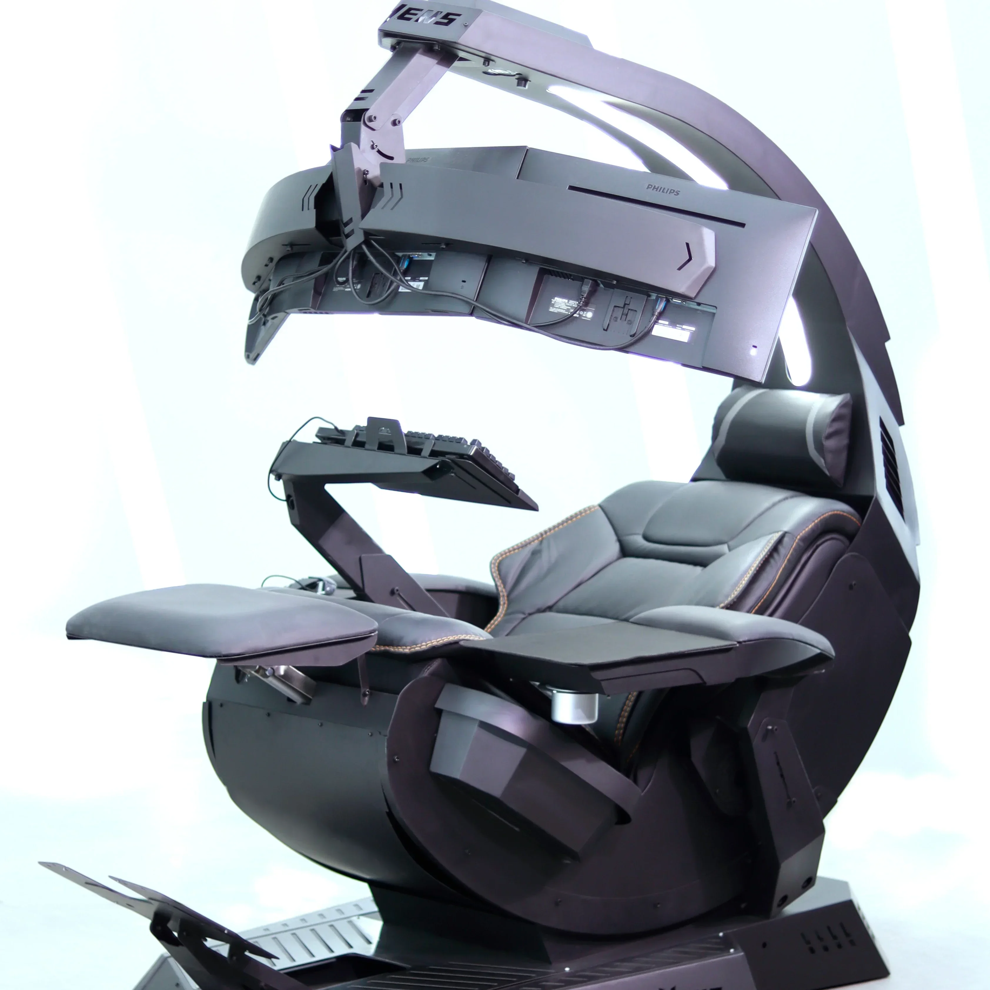 Cluvens-silla-reclinable-de-piel-aut-ntica-sill-n-de-gravedad-cero-opci ...