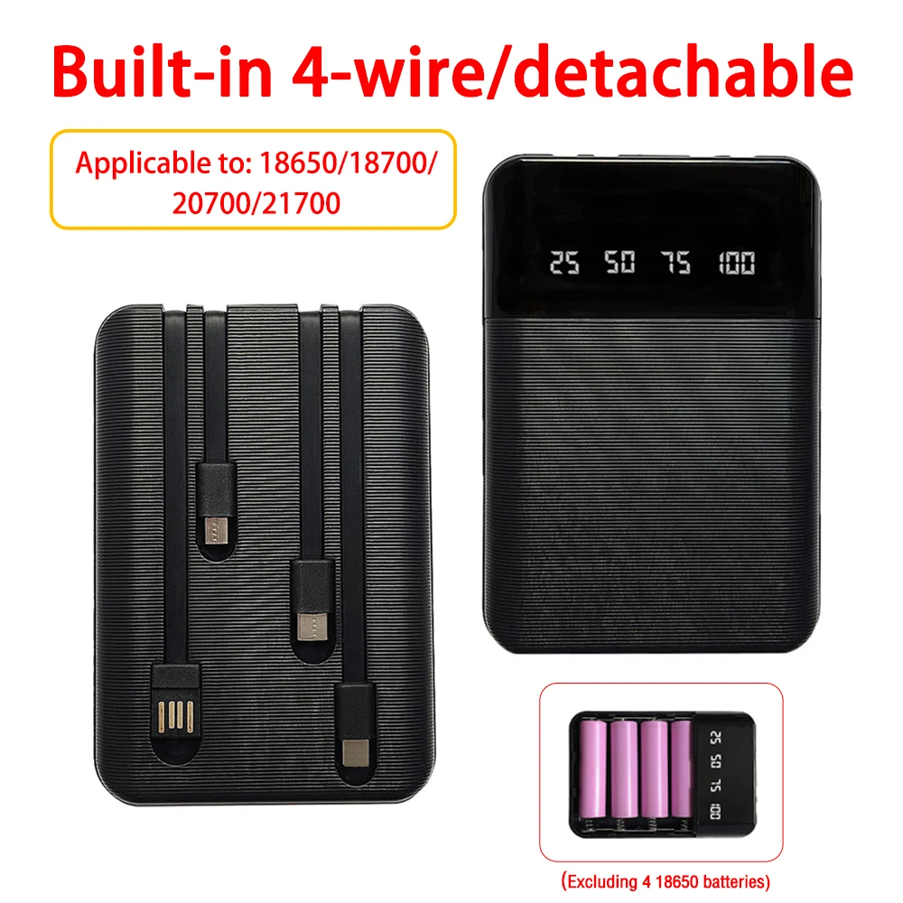 18650-Battery-DIY-Power-Bank-Case-Charge-Storage-Box-5V-Dual-USB-Type-C ...