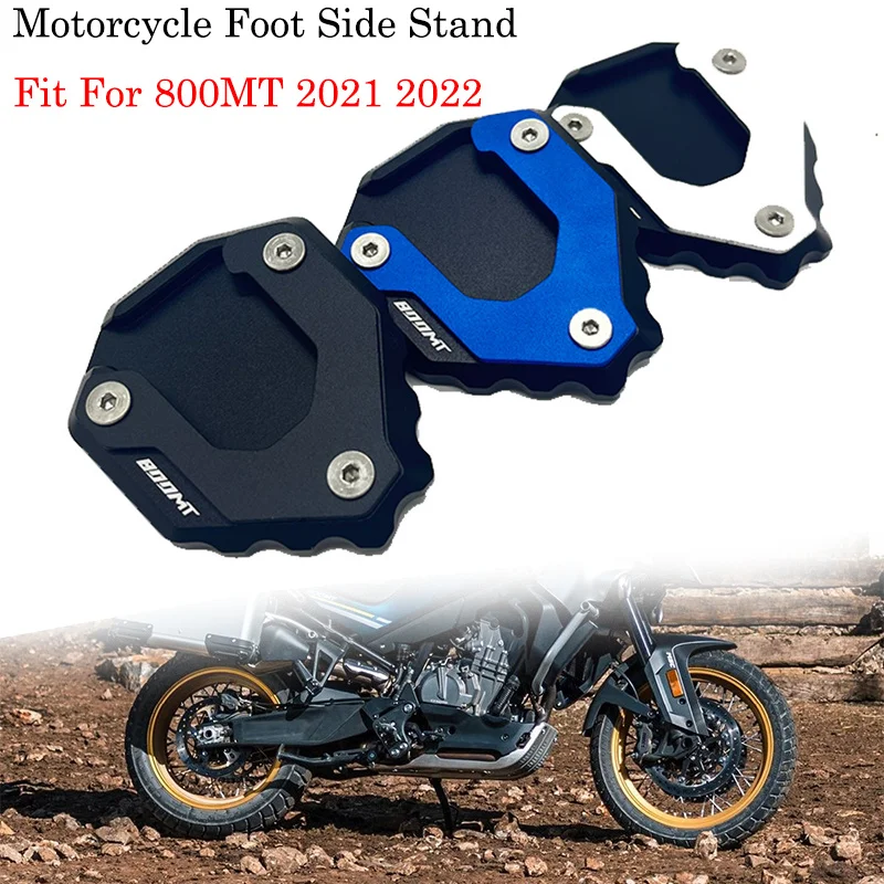 New Motorcycle Kickstand Foot Side Stand Extension Pad Support Plate ...