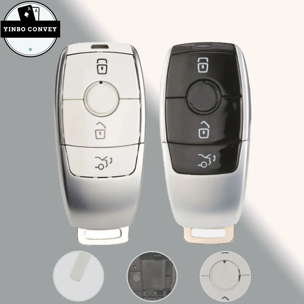 YINBO-3-Buttons-Car-Key-Case-Shell-For-Mercedes-Benz-2017-E-Class-E43 ...