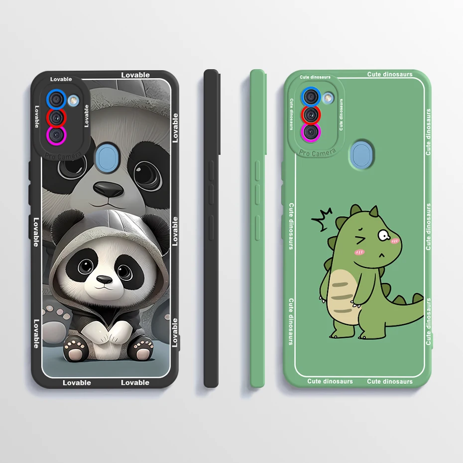 For-Samsung-Galaxy-A11-M11-Case-Liquid-Silicone-Phone-Back-Cases-For ...