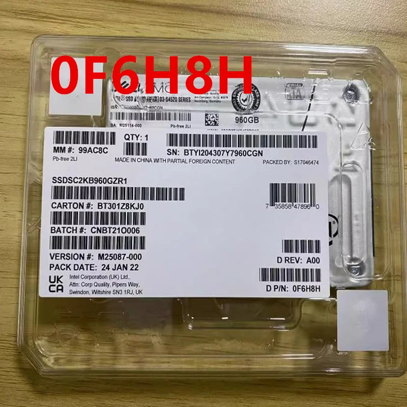 Original-New-Solid-State-Drive-For-DELL-INTEL-SSD-D3-S4520-960GB-2-5 ...