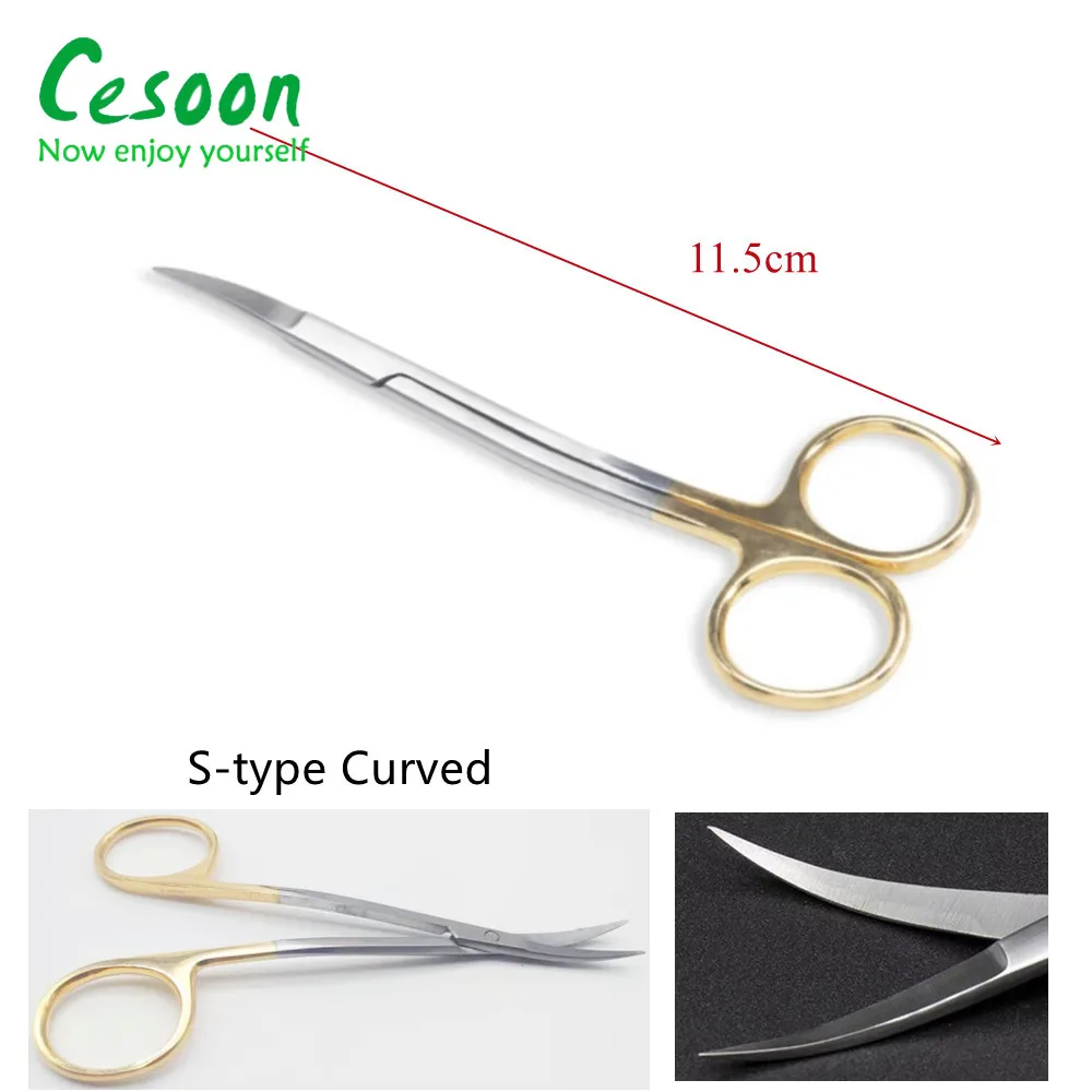 4-5-inch-Scissors-Double-Curved-Dental-Surgical-Plier-Medical ...