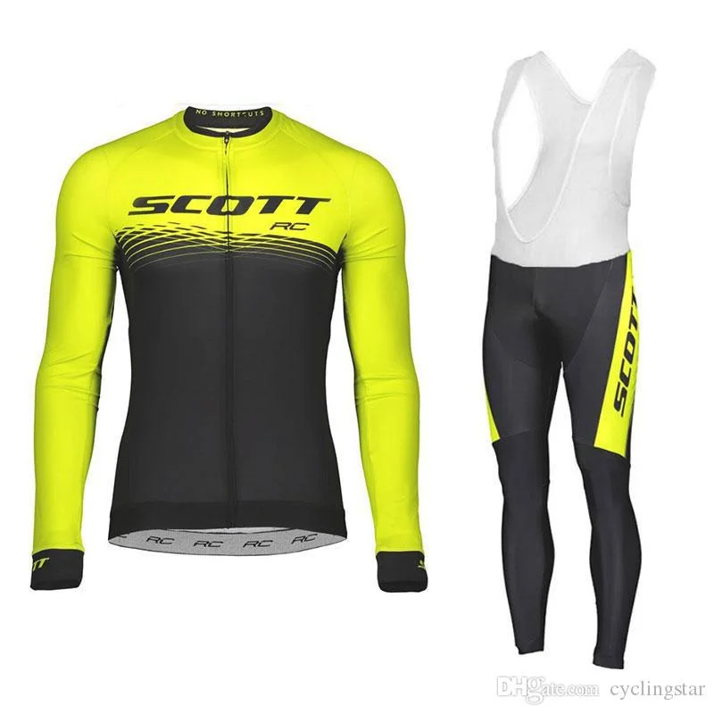 SCOTT-Pro-Autumn-Cycling-Jersey-Set-Bicycle-Sportwear-Suit-MTB-Uniform ...