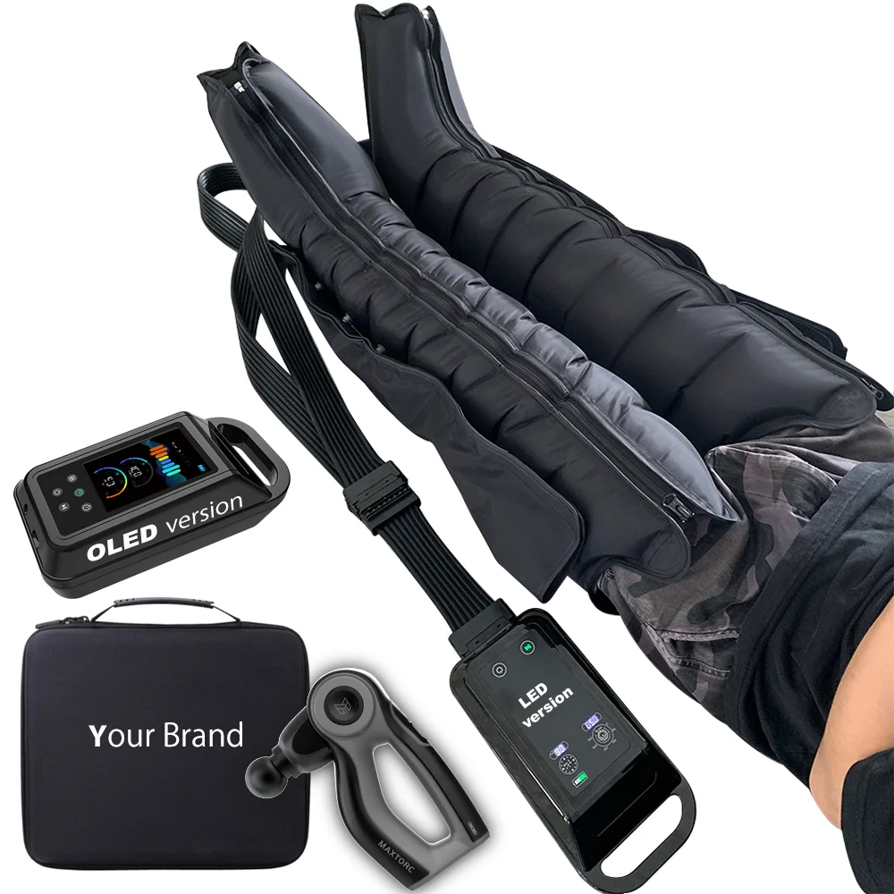 OLED-Screen-pneumatic-8-chambers-leg-cold-and-heat-recovery-compression ...