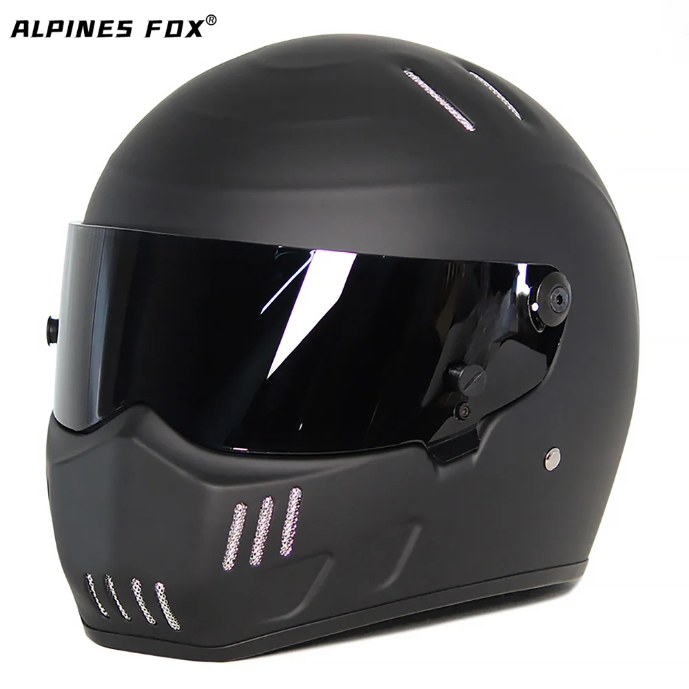 Classical Retro Motorcycle Helmet Full Face Karting Racing Helmet For ...