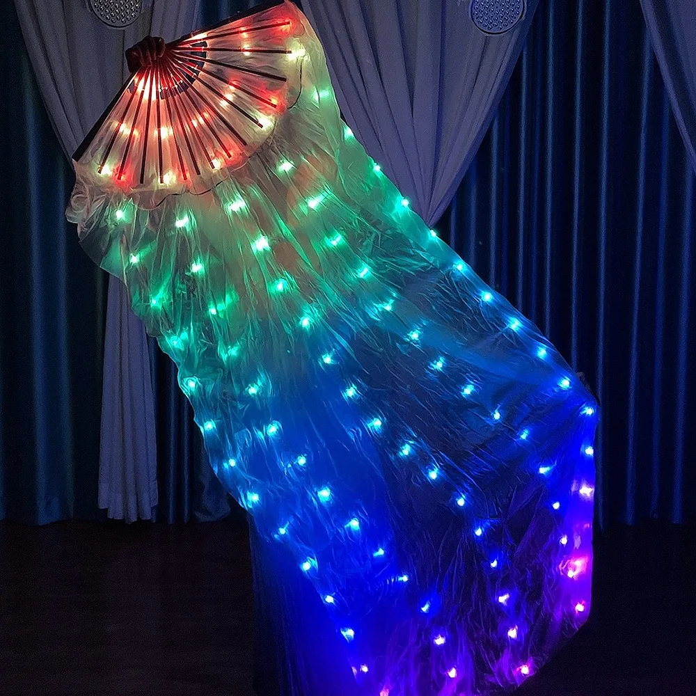 180cm-Multi-Colors-LED-Fan-Belly-Dance-Silk-Fans-Women-LED-Light-1-pair ...