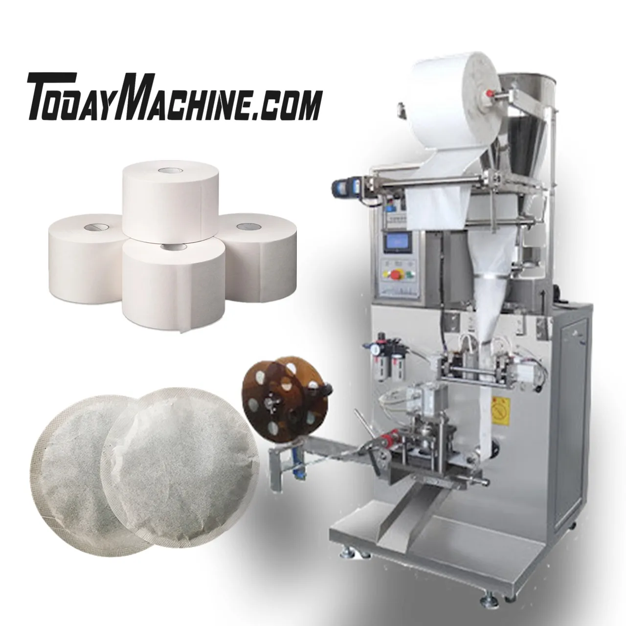 Automatic-Coffee-Pod-Making-Machine-Round-Tea-Bag-Packing-Machine ...