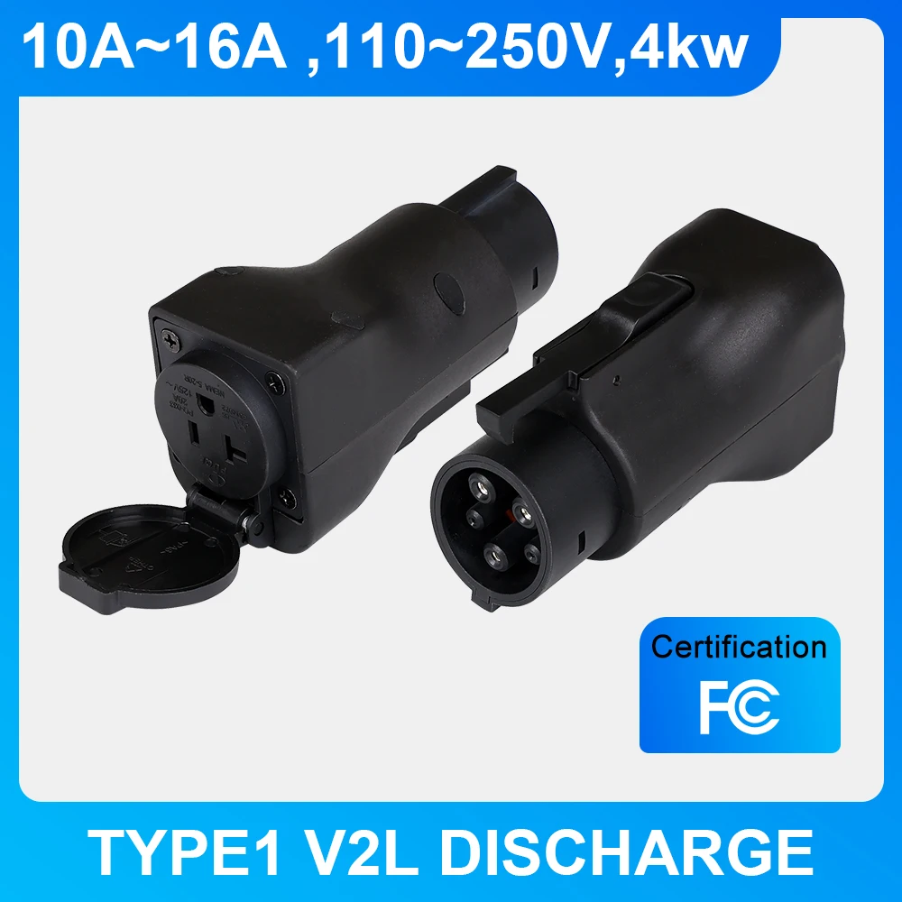 V2L-Discharger-For-J1772-Type1-Car-Discharge-EV-Cable-Adapter-Outdoor ...