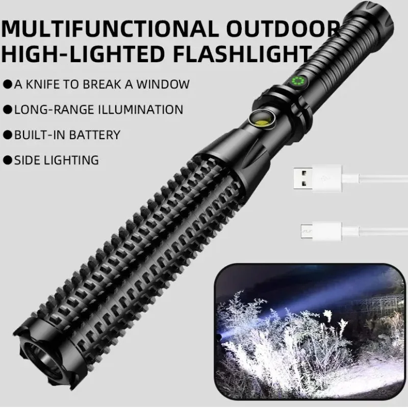 Wolf-Tooth-Stick-Flashlight-Strong-Light-Charging-Outdoor-Super-Bright ...