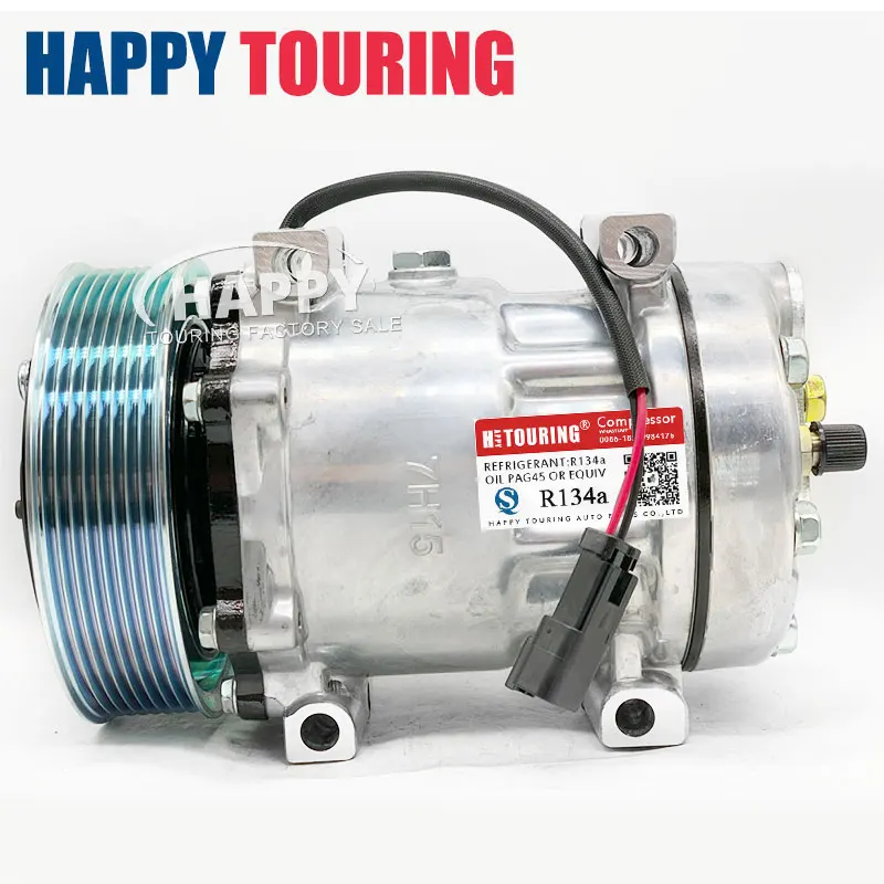 Sanden-4021-Car-Ac-Air-Conditioner-Compressor-for-Caterpillar-Bagger ...
