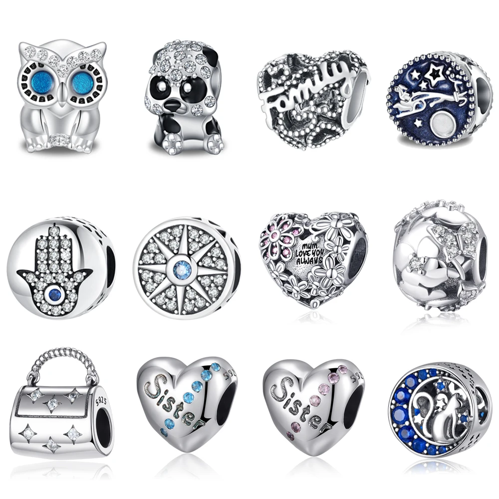 100-925-Sterling-Silver-Pandora-Series-New-Panda-Owl-Christmas-Moose ...