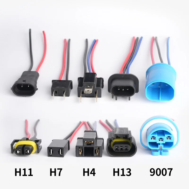 Enchufes-de-cableado-de-faros-LED-H7-conectores-macho-y-hembra-H1-H4 ...