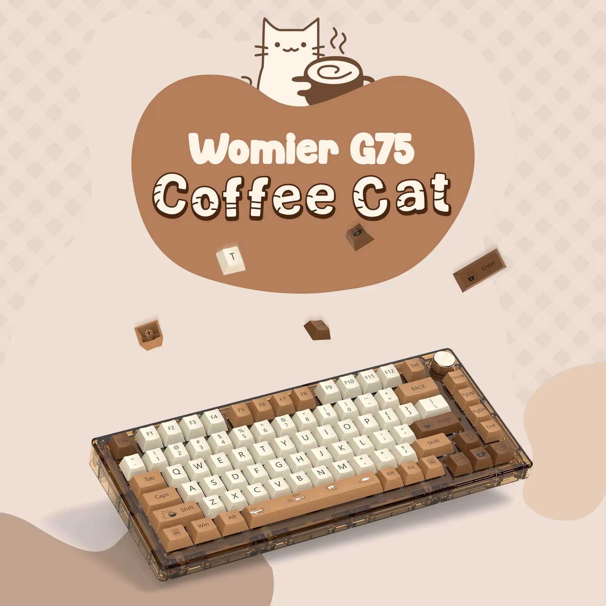 womier-G75-Gaming-Keyboard-Hot-Swap-Mechanical-Keyboard-with-Knob-Control-TPO-and-Gasket-Dual ...