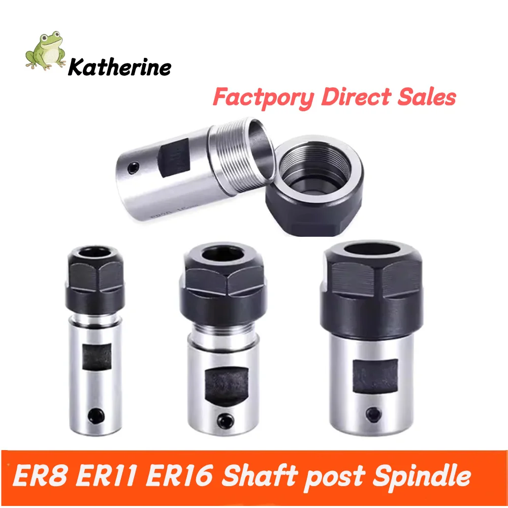 ER8 ER11 ER16 Chuck Collet Spindle Motor Shaft Extension Rod Spindle ...
