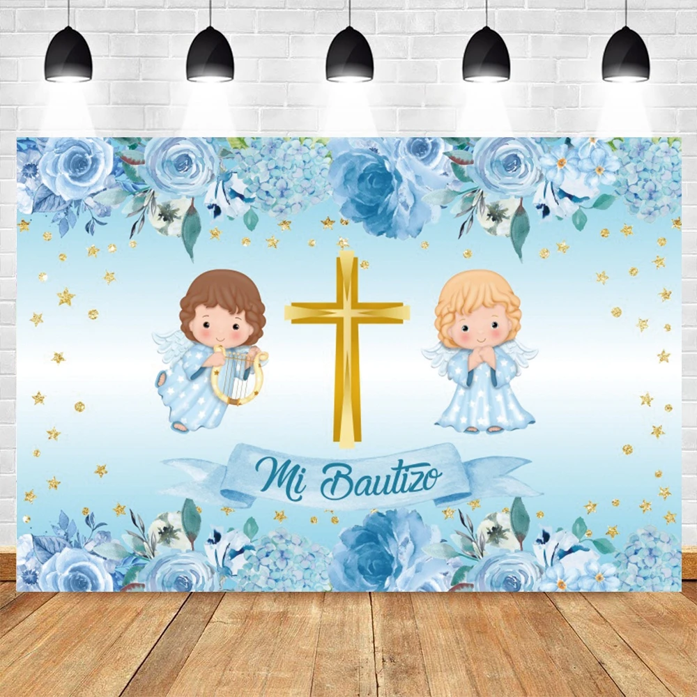 Baby Boy Christening Background Hd