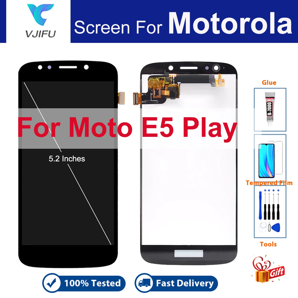 Tested-Display-For-Motorola-Moto-E5-Play-LCD-Touch-Screen-Digitizer ...
