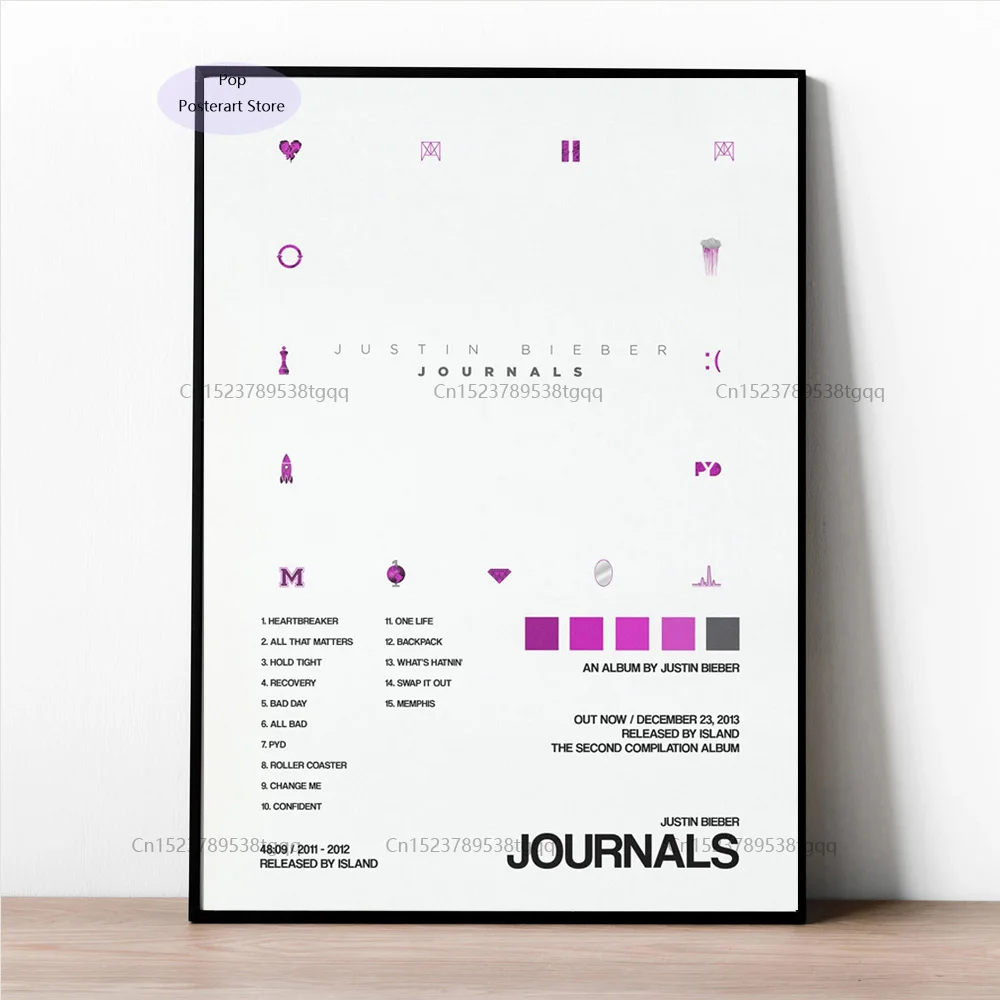 Justin Bieber Journals Cover Art "All That Matters" By Justin Bieber