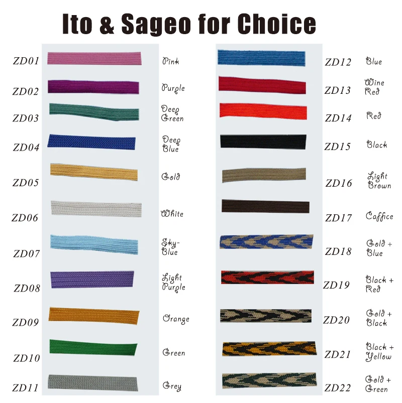 Polyester-Rope-Ito-Sageo-Cord-Perfesional-For-Japanese-Samurai-Sword ...