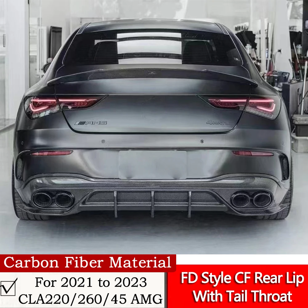 W118-CLA-Class-AMG-FD-labio-trasero-con-garganta-trasera-fibra-de ...