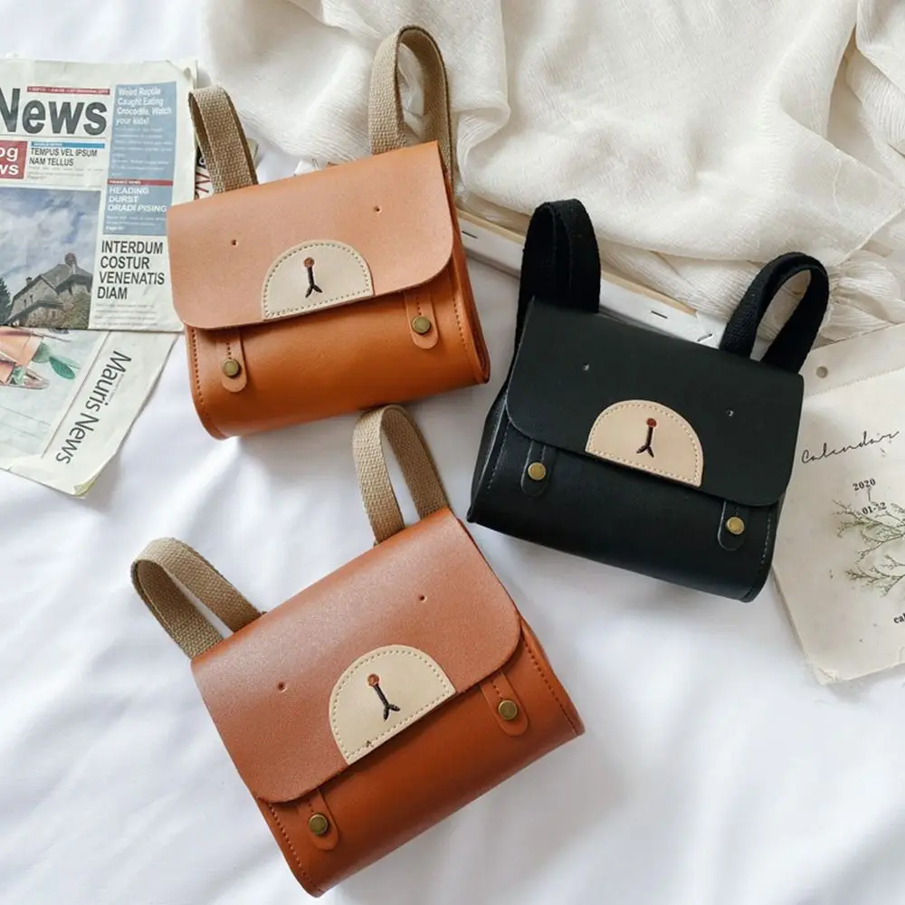 Cute-Cartoon-Bear-Baby-Backpacks-PU-Leather-Children-Backpack-Preschool ...