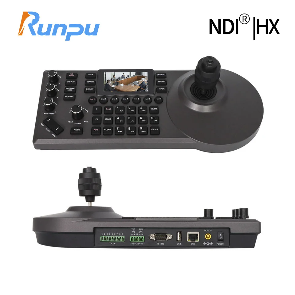 4D 키보드 조이스틱 NDI PTZ 컨트롤러 화상 회의 시스템, 라이브 스트리밍을 위한 화상 회의 카메라 키보드 제어 ...