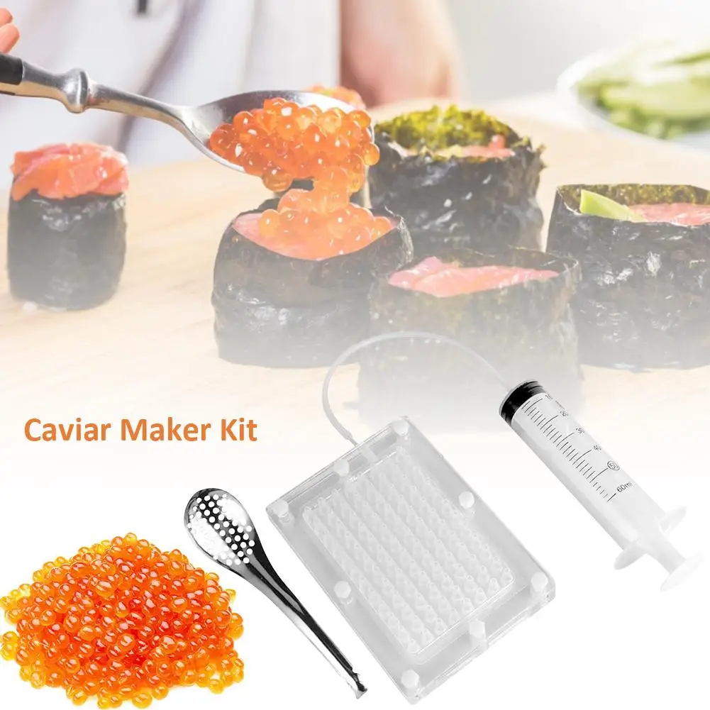 100-Hole-Molecular-Gastronomy-Caviar-Maker-Gourmet-Fish-Roe-Strainer ...