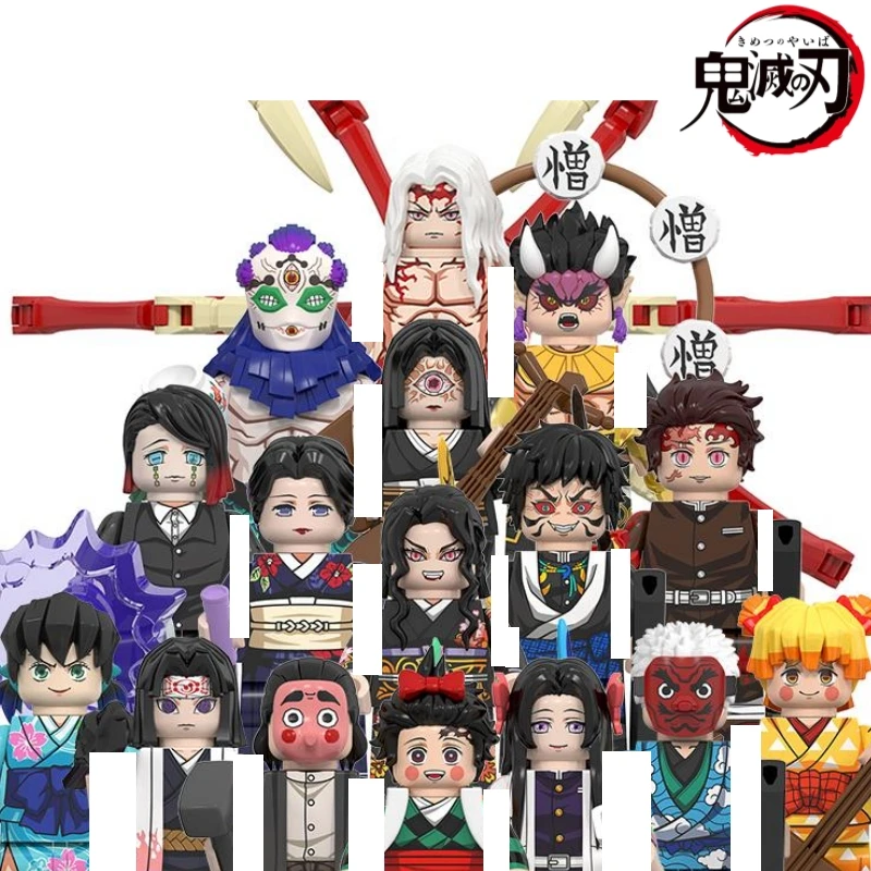 8pcs-Demon-Slayer-Daki-Giyuutarou-Douma-Kibutsuji-Muzan-Anime-Mini-Man ...