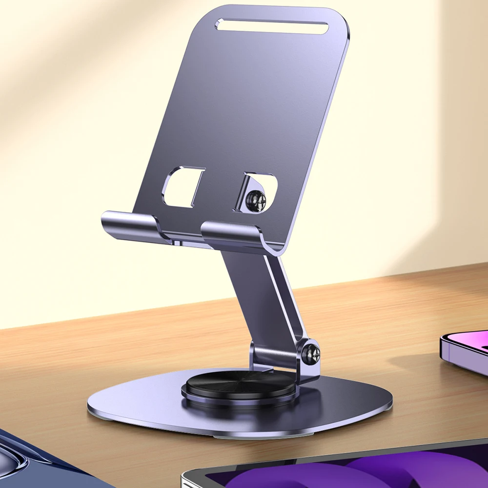 All Metal Aluminum 360 Rotation Mobile Phone Holder Universal Bracket ...
